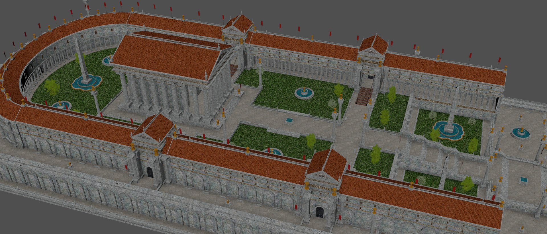 Caesarea Maritima Temple Of Rome And Augustus Model - TurboSquid 2315239