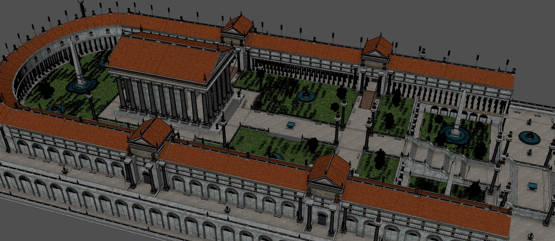 Caesarea Maritima Temple Of Rome And Augustus Model - TurboSquid 2315239