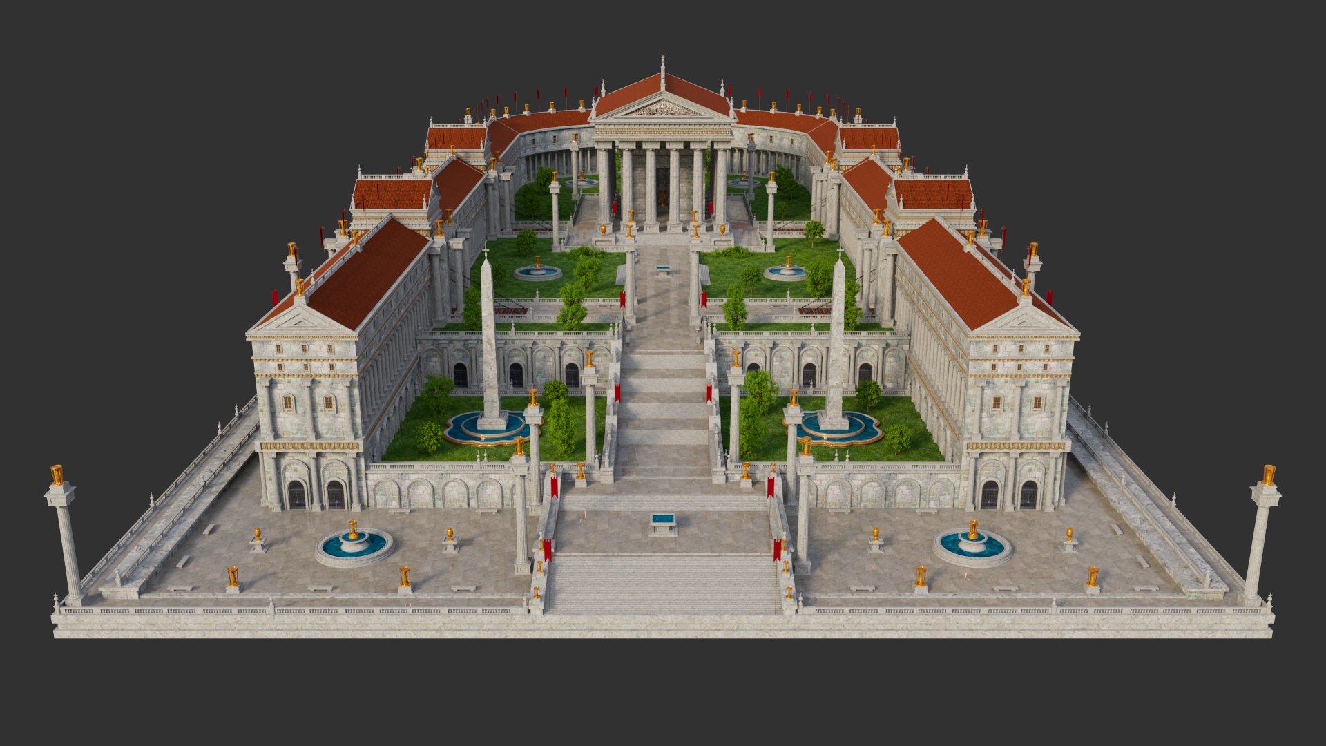 Caesarea Maritima Temple Of Rome And Augustus Model - TurboSquid 2315239