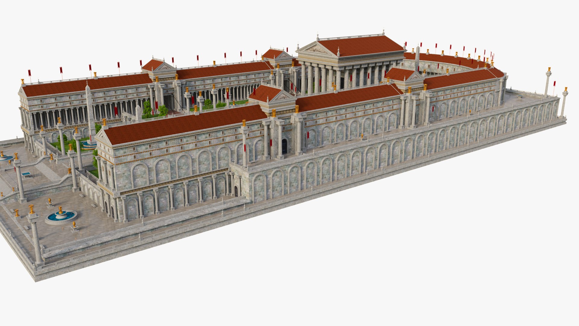 Caesarea Maritima Temple Of Rome And Augustus Model - TurboSquid 2315239