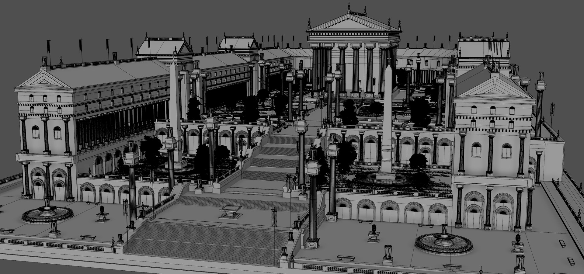 Caesarea Maritima Temple Of Rome And Augustus Model - TurboSquid 2315239