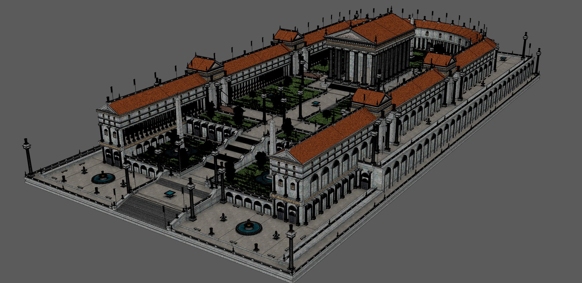 Caesarea Maritima Temple Of Rome And Augustus Model - TurboSquid 2315239