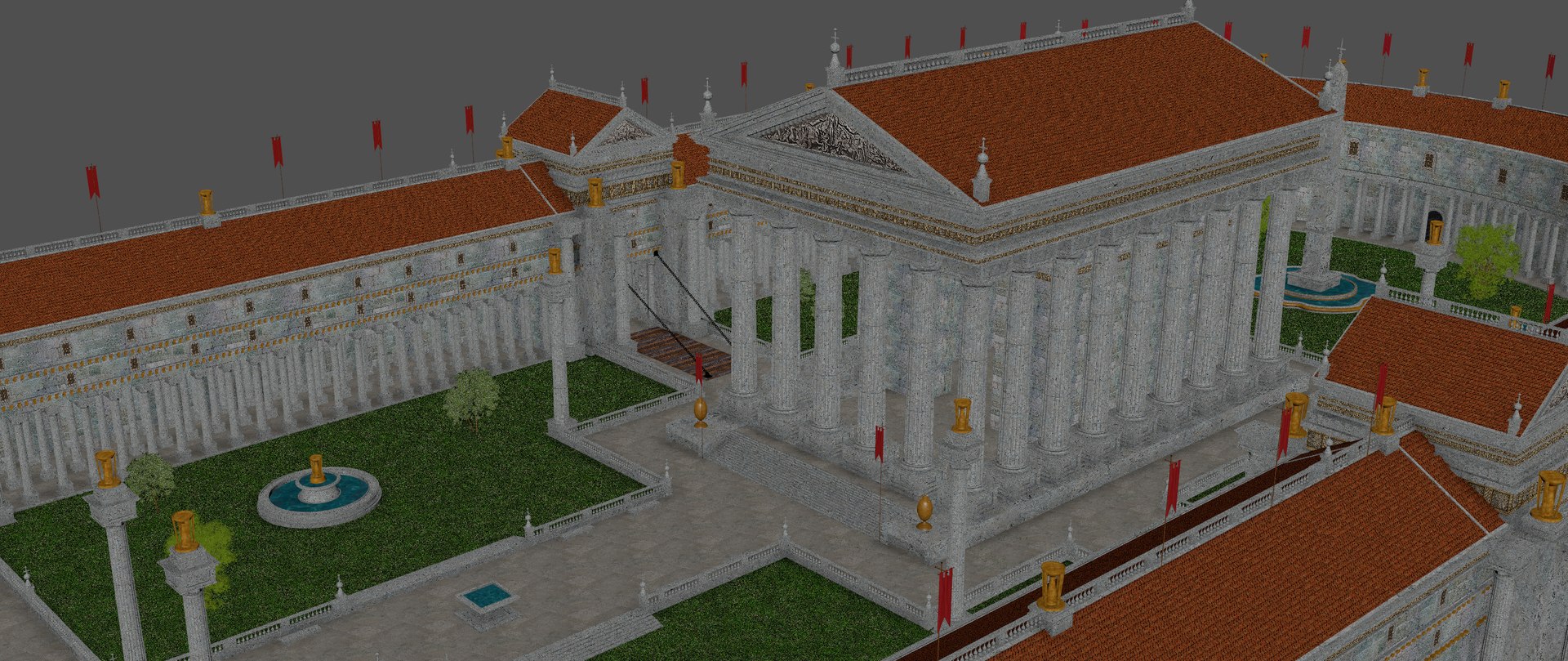 Caesarea Maritima Temple Of Rome And Augustus Model - TurboSquid 2315239