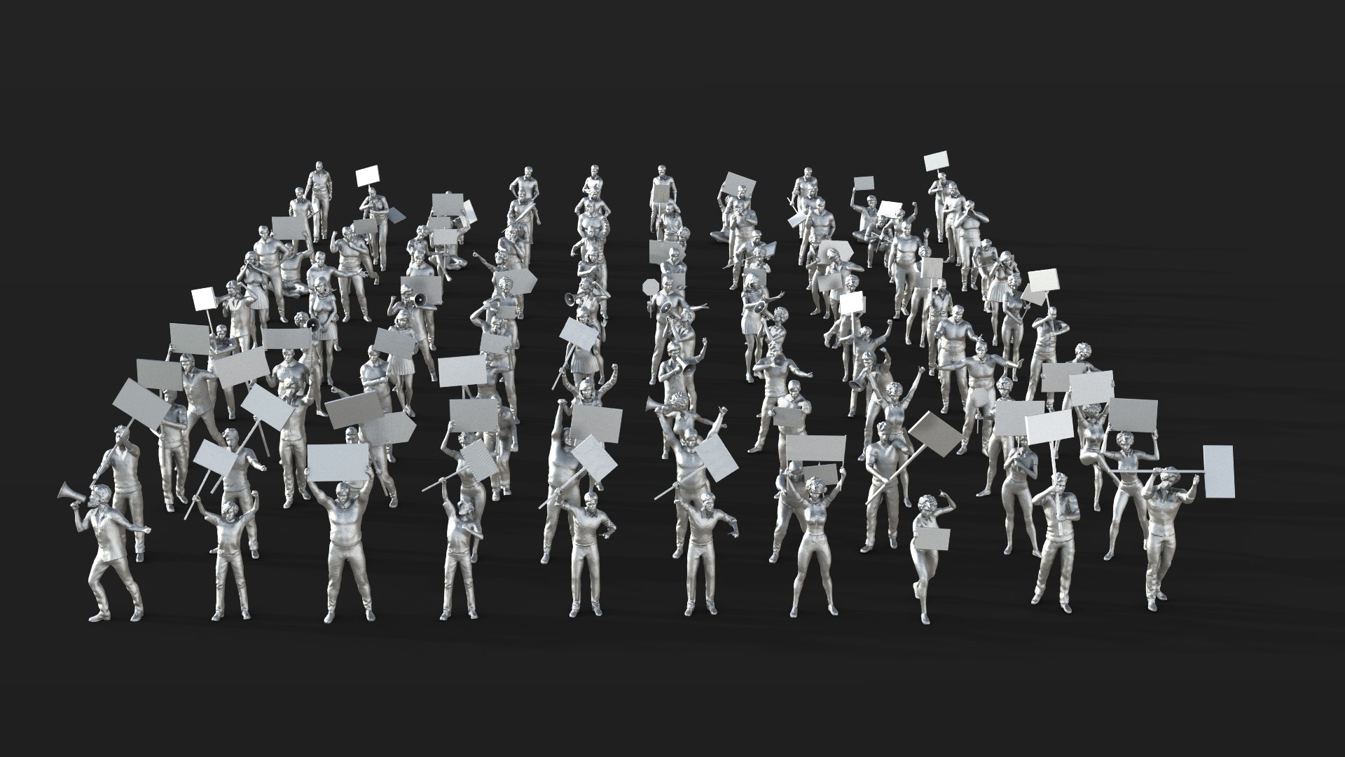 3D 113 Lowpoly People Crowd Pack Set-11 Model - TurboSquid 1729019