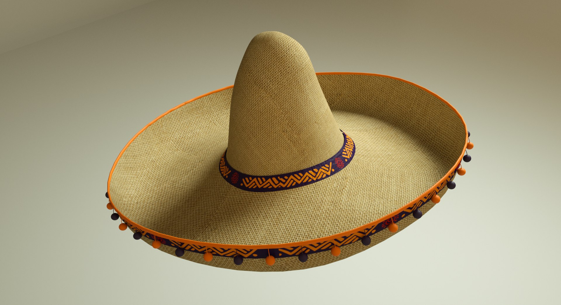 Sombrero Mexican 3D Model - TurboSquid 1297988