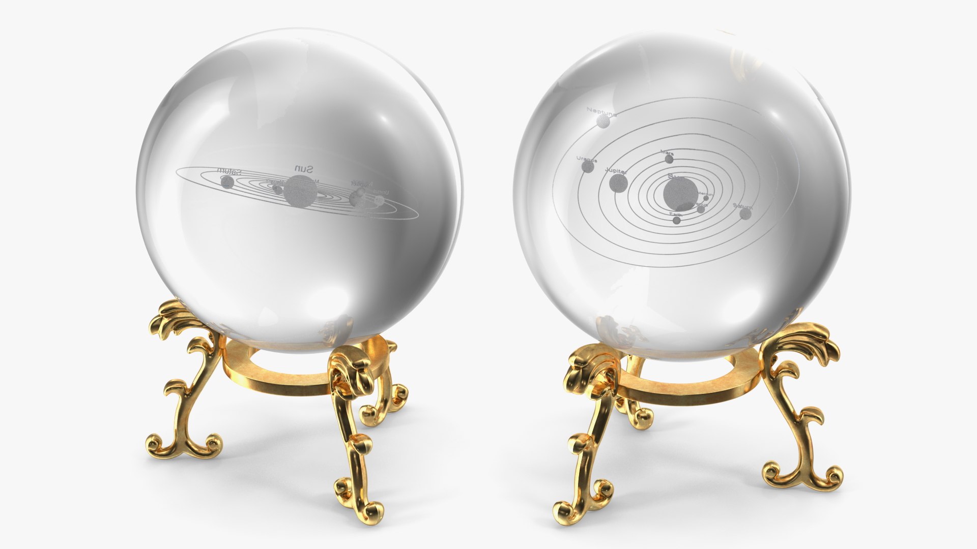 Solar System Crystal Ball 3D Model - TurboSquid 2021223