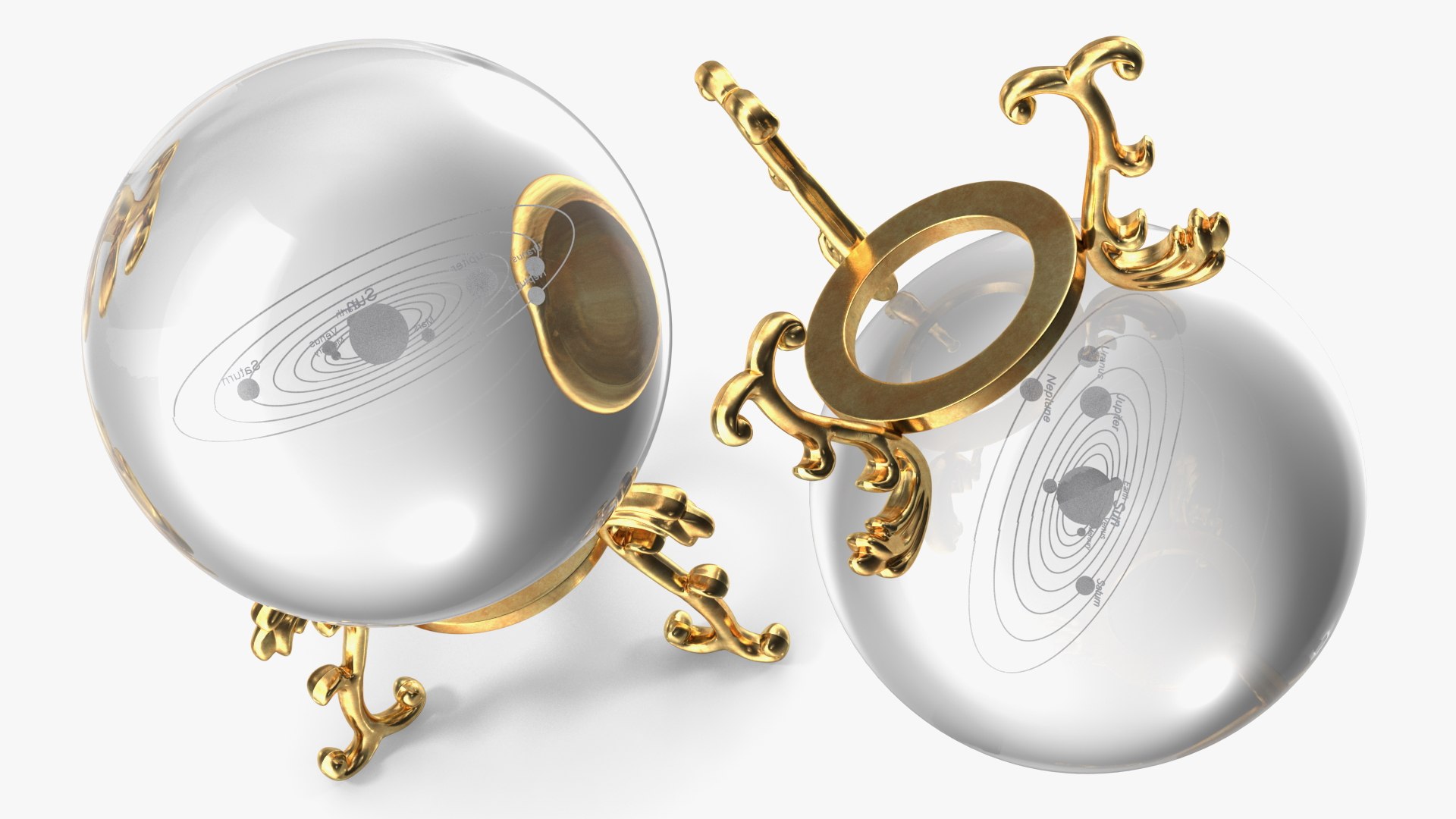 Solar System Crystal Ball 3D Model - TurboSquid 2021223