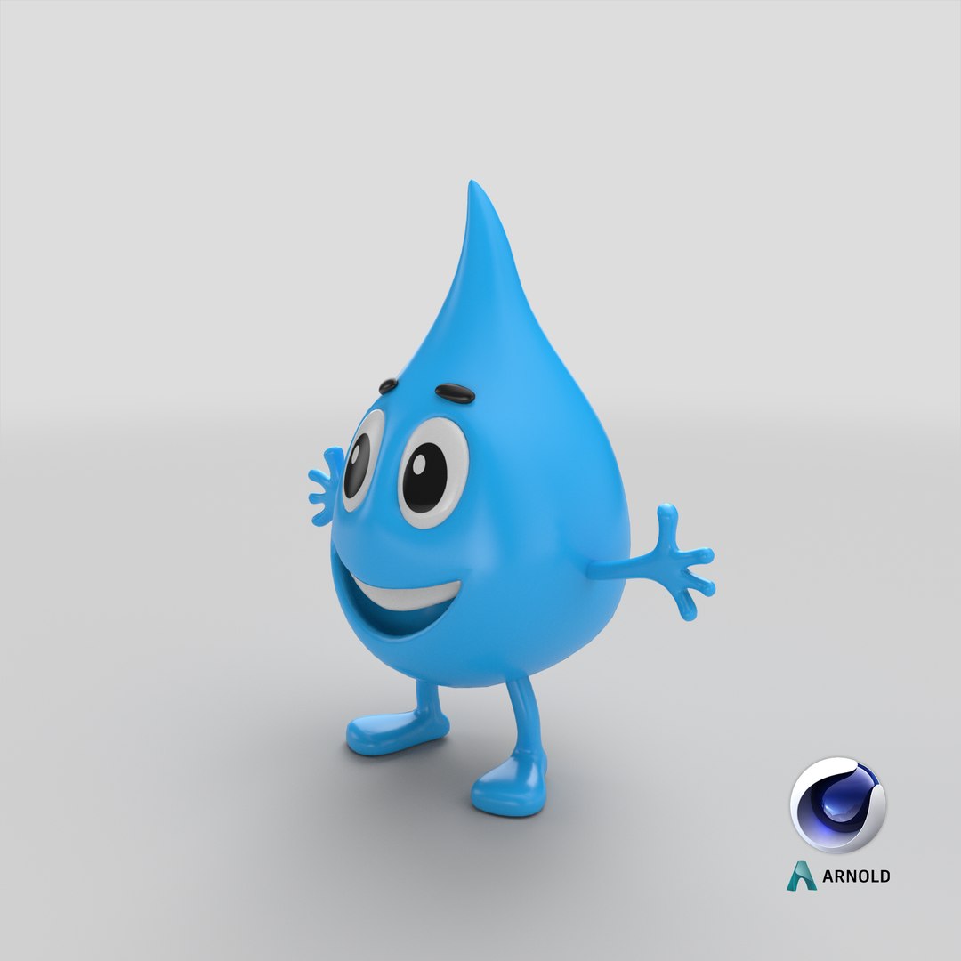 3D cartoon drop toon - TurboSquid 1468922