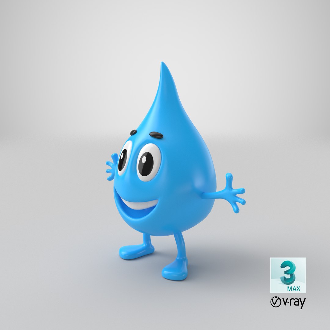 3D cartoon drop toon - TurboSquid 1468922
