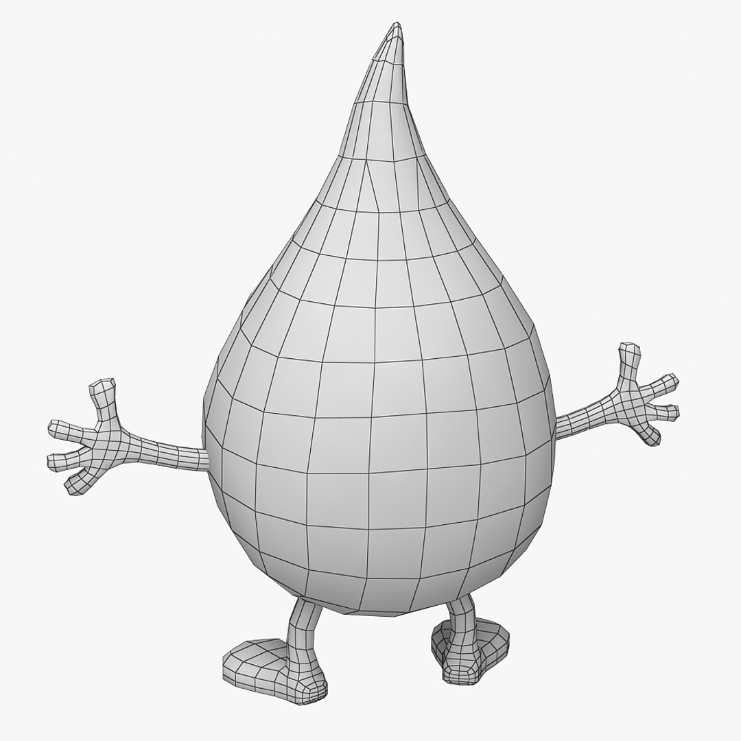 3D cartoon drop toon - TurboSquid 1468922