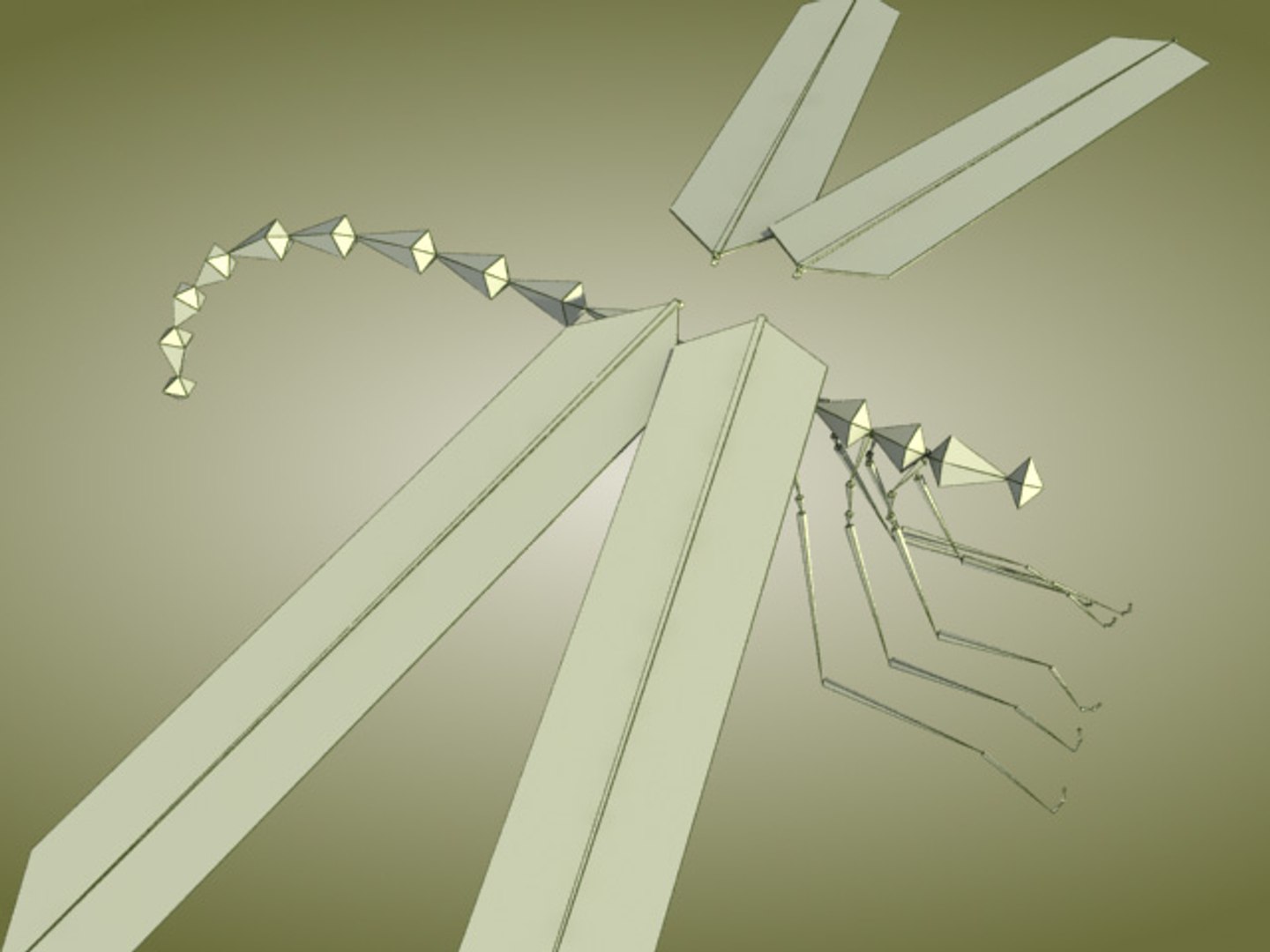 3d dragonfly wings