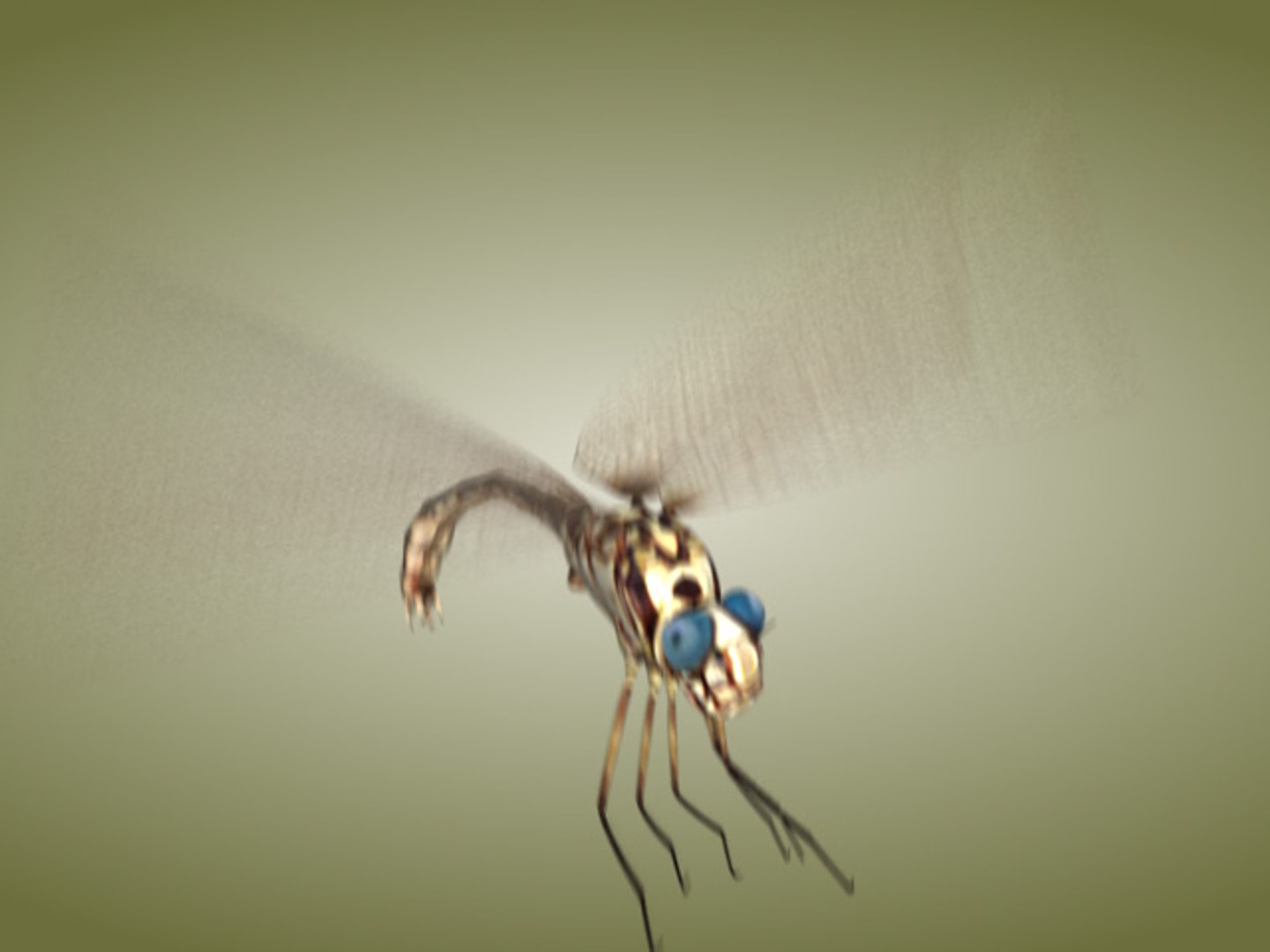 3d dragonfly wings