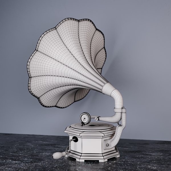 3D model gramophone phonograph - TurboSquid 1349242