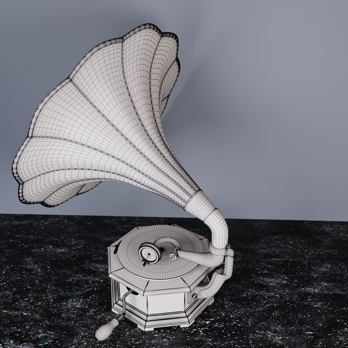 3D model gramophone phonograph - TurboSquid 1349242