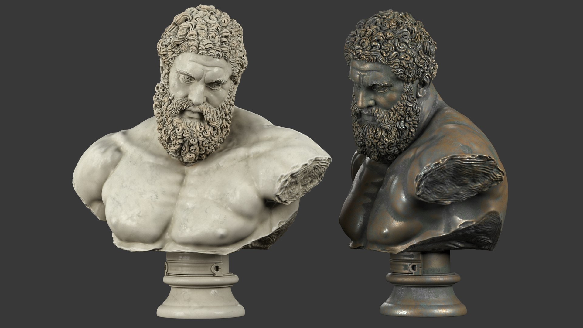 Bust hercules 3D - TurboSquid 1301064