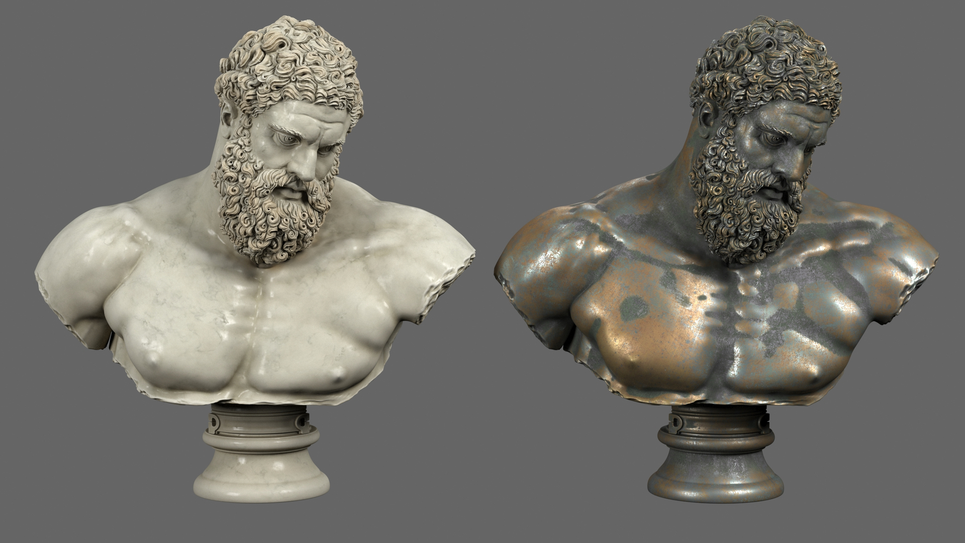 Bust hercules 3D - TurboSquid 1301064
