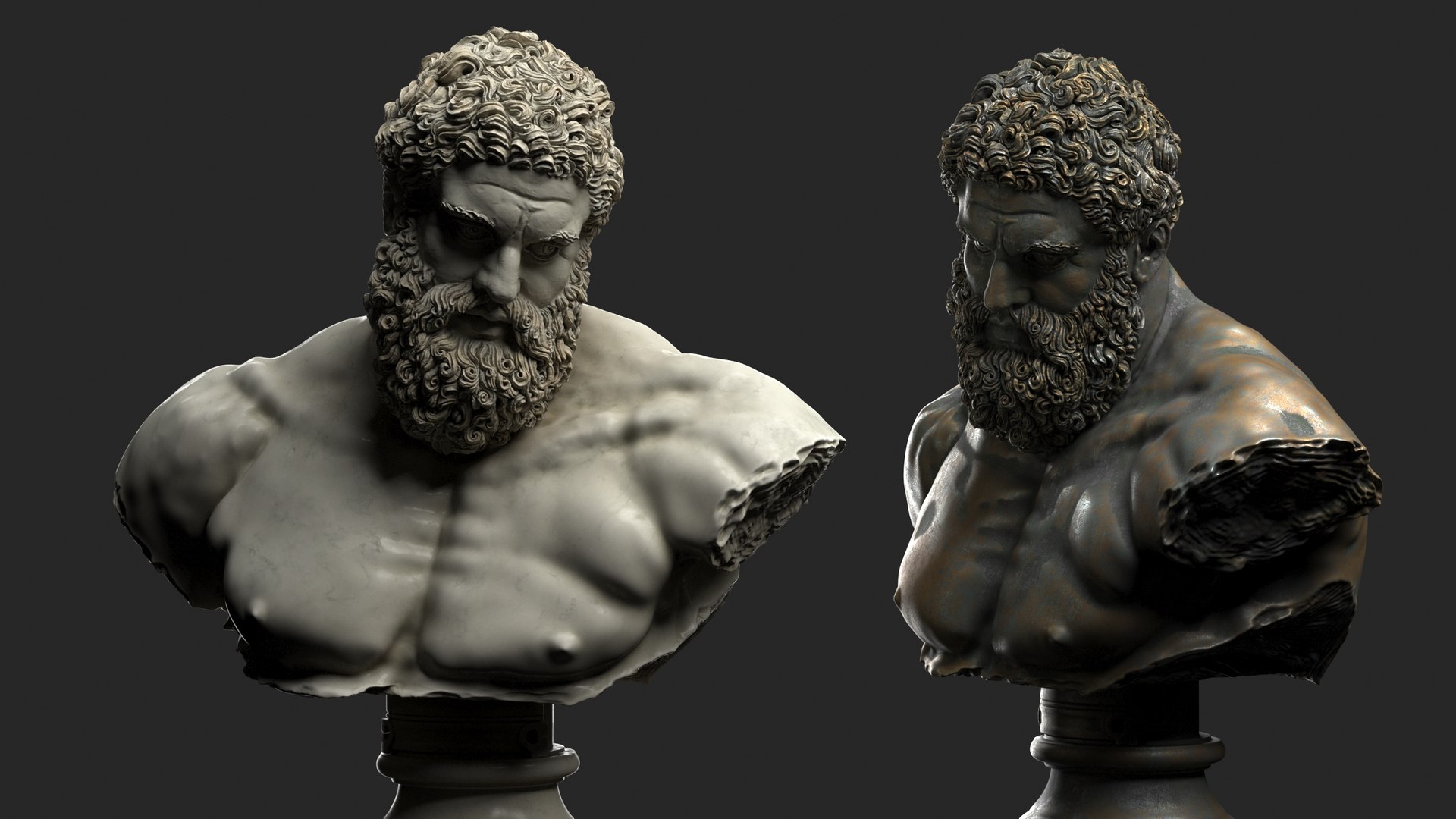 Bust hercules 3D - TurboSquid 1301064