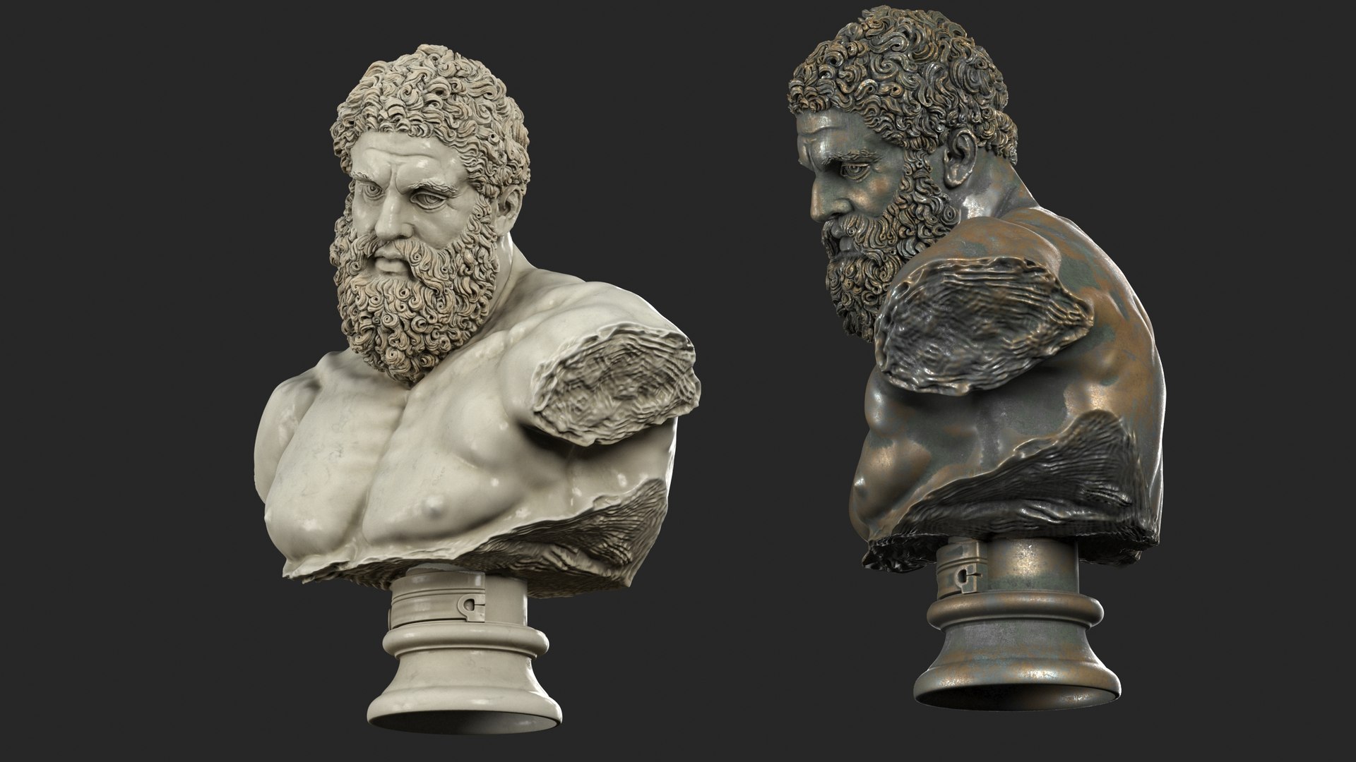 Bust hercules 3D - TurboSquid 1301064