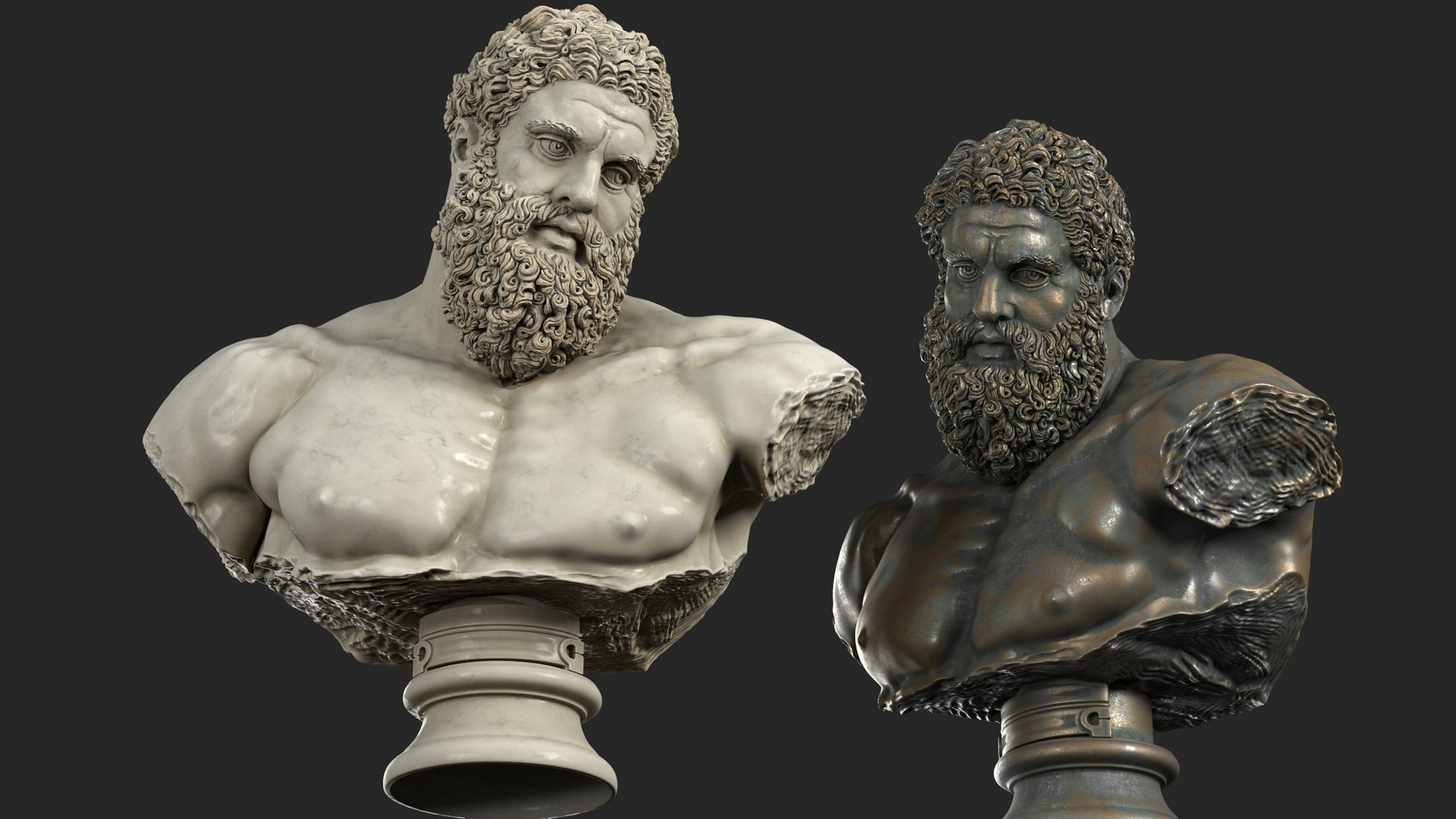 Bust hercules 3D - TurboSquid 1301064