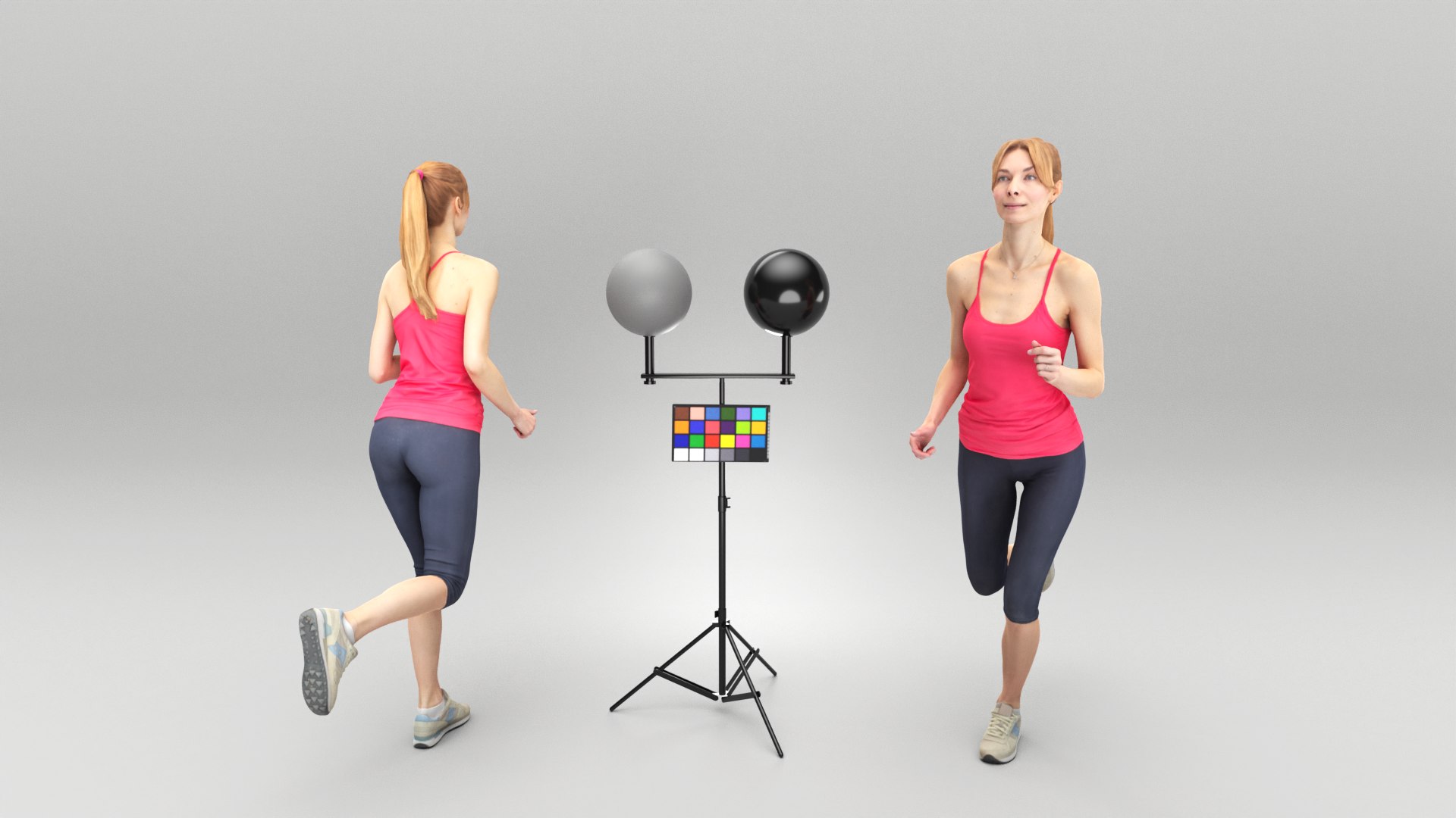 Young Woman Running 410 3D Model - TurboSquid 2145730