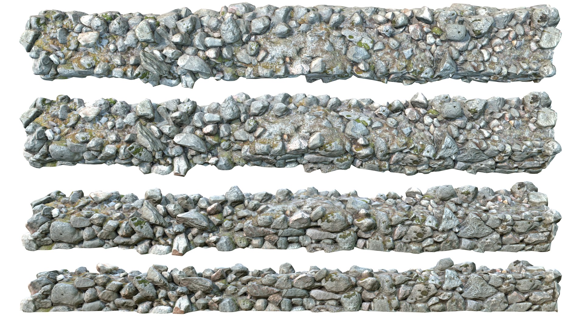3d Model Rock Wall