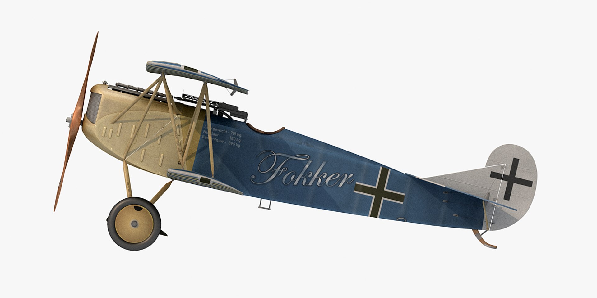 German Fokker D Vii Model - TurboSquid 1356625