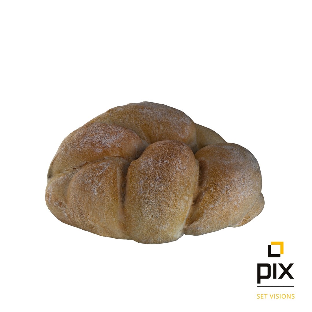 Small Bread Roll 3d Model