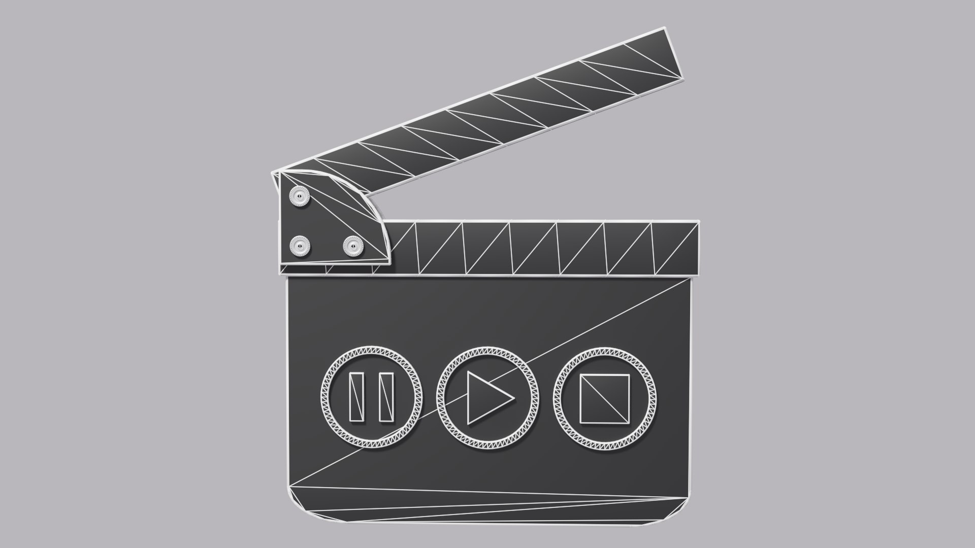3D Cartoon Clapper Board - TurboSquid 1818959