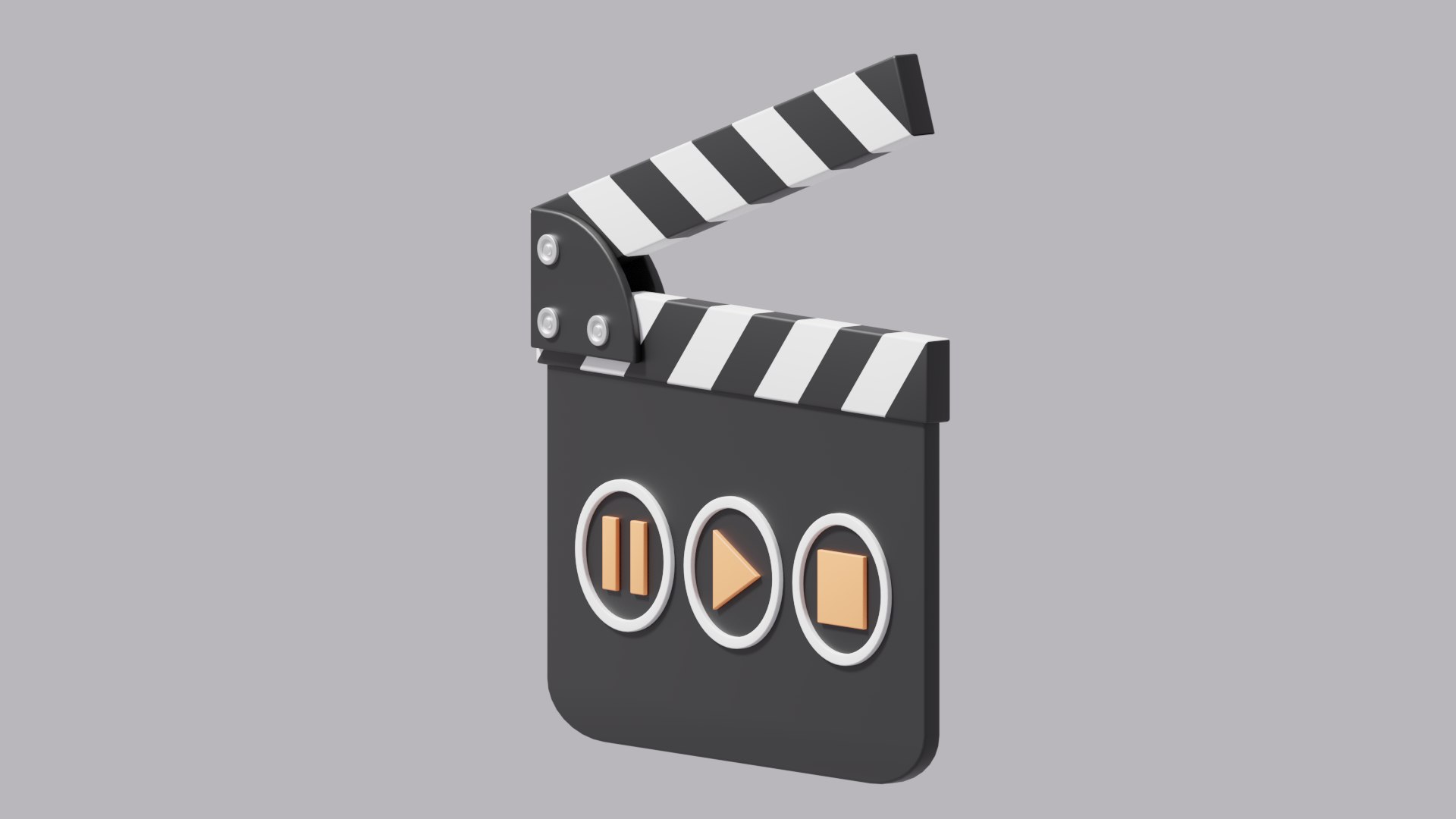 3D Cartoon Clapper Board - TurboSquid 1818959