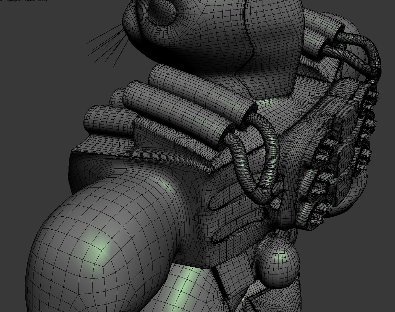 3d Sci Robot Rabbit