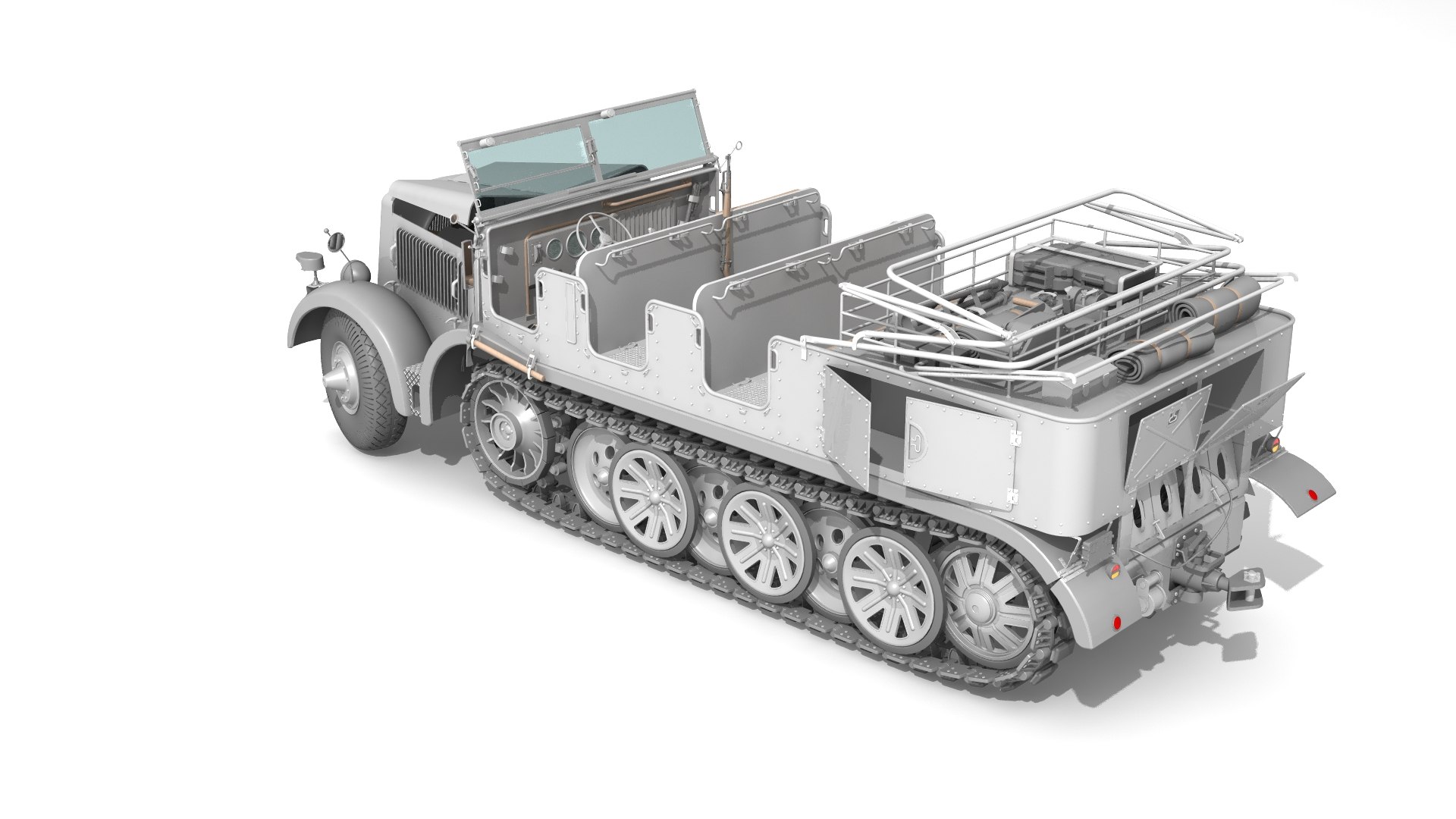 3D Model SdKfz 8DB - TurboSquid 2332351