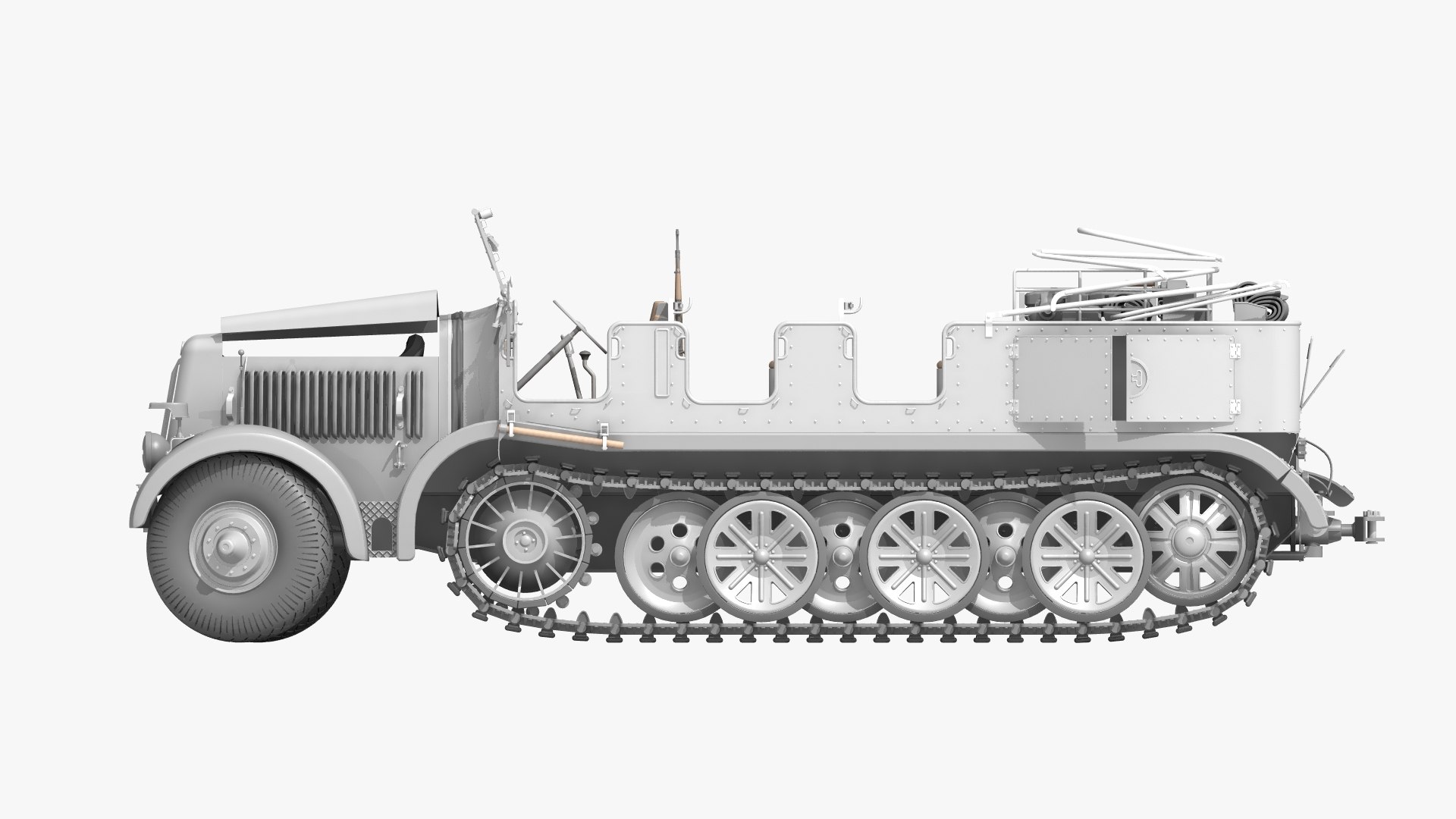 3D Model SdKfz 8DB - TurboSquid 2332351