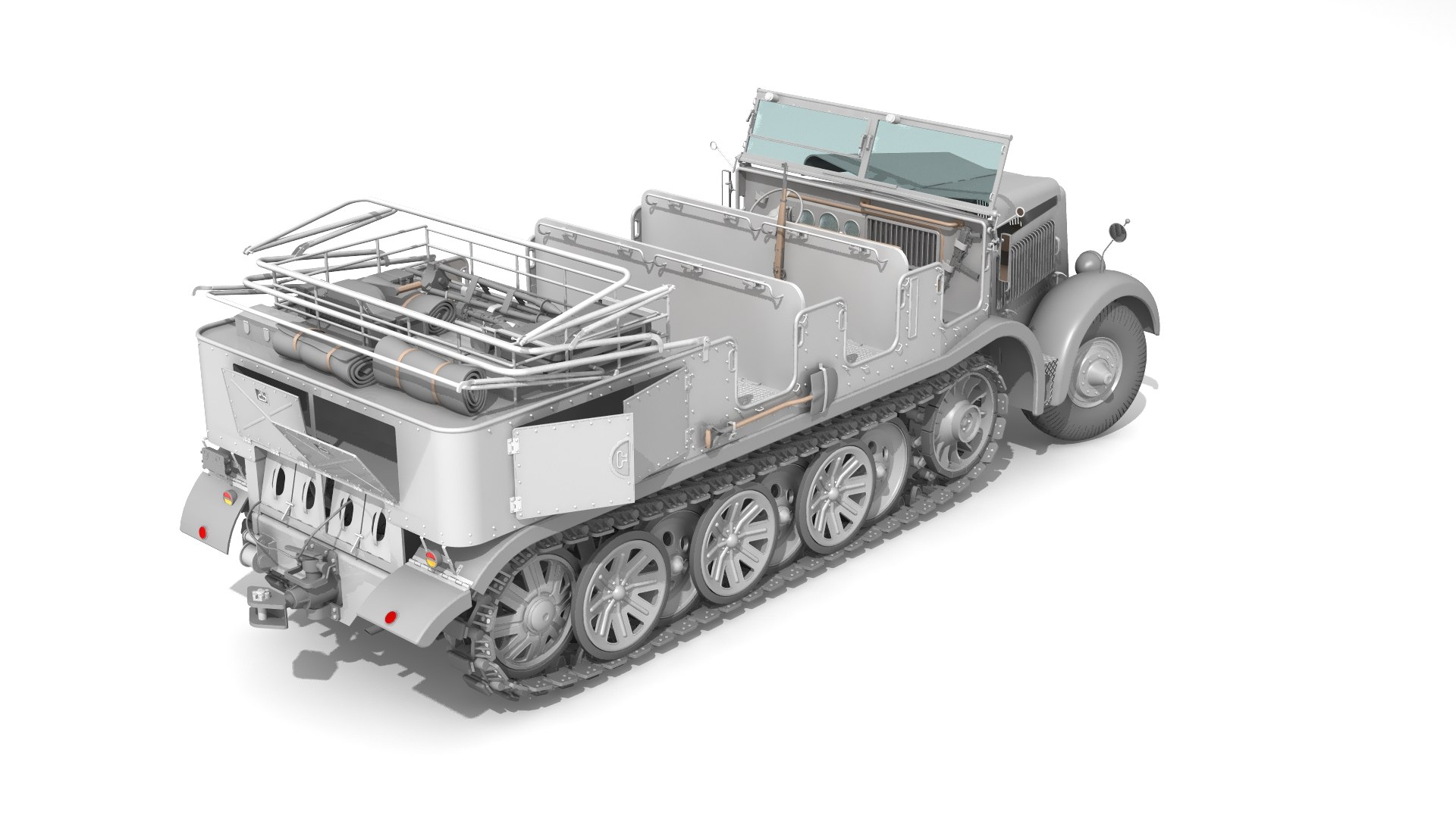 3D Model SdKfz 8DB - TurboSquid 2332351