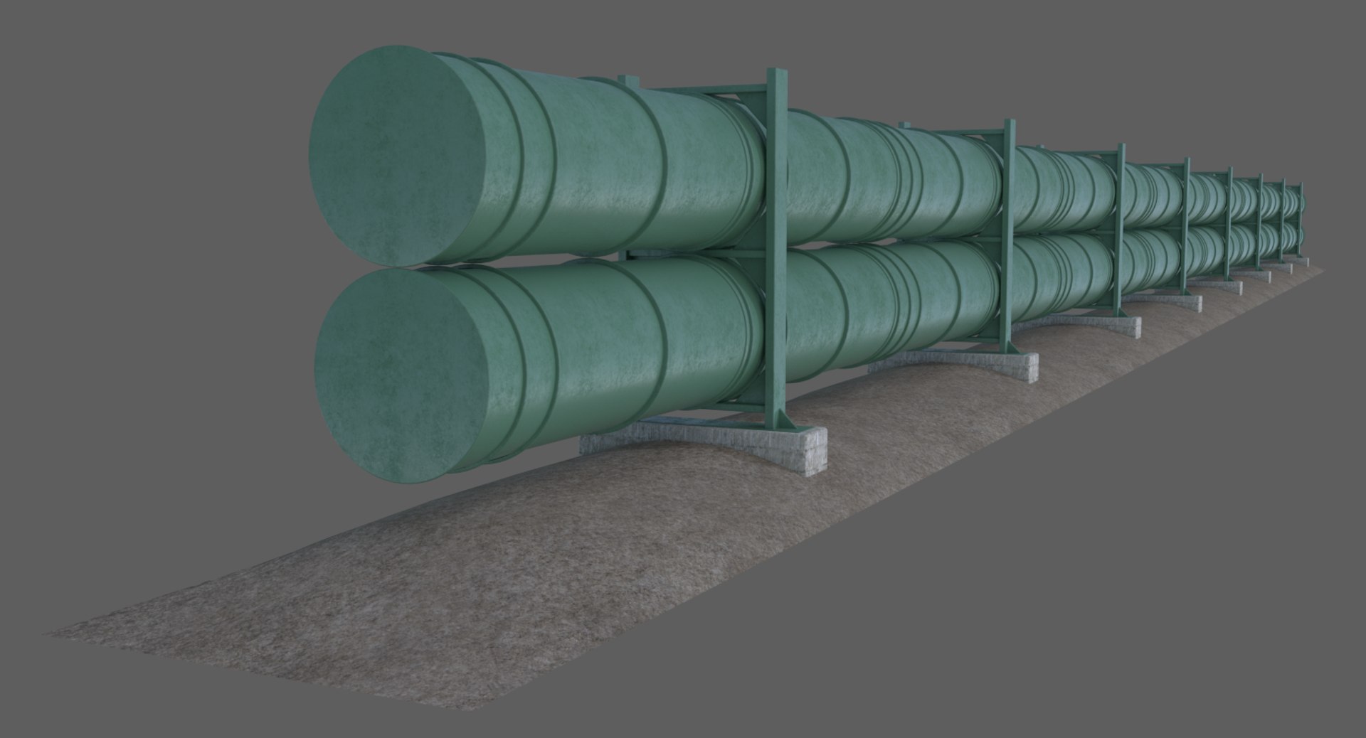 Oil natural gas pipeline 3D model - TurboSquid 1162917