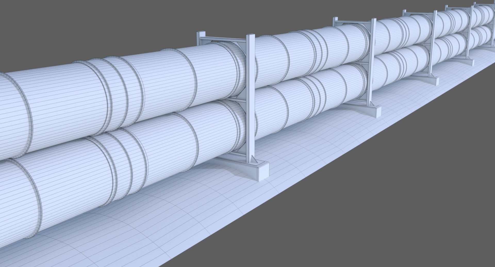 Oil natural gas pipeline 3D model - TurboSquid 1162917