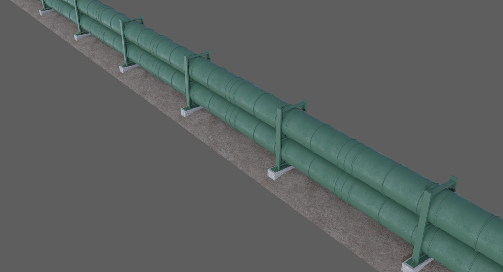 Oil natural gas pipeline 3D model - TurboSquid 1162917