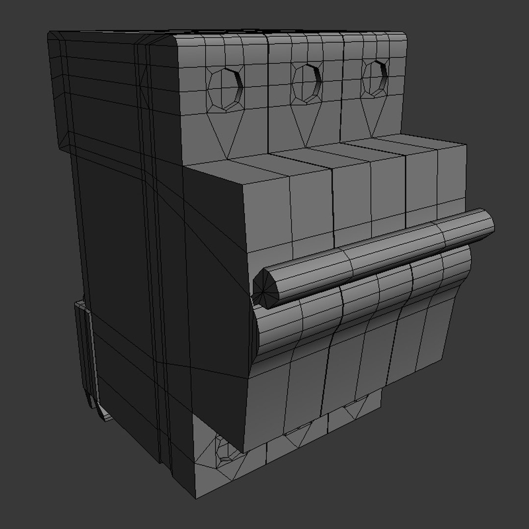 3D 3 Phase Circuit Breaker - TurboSquid 1369078