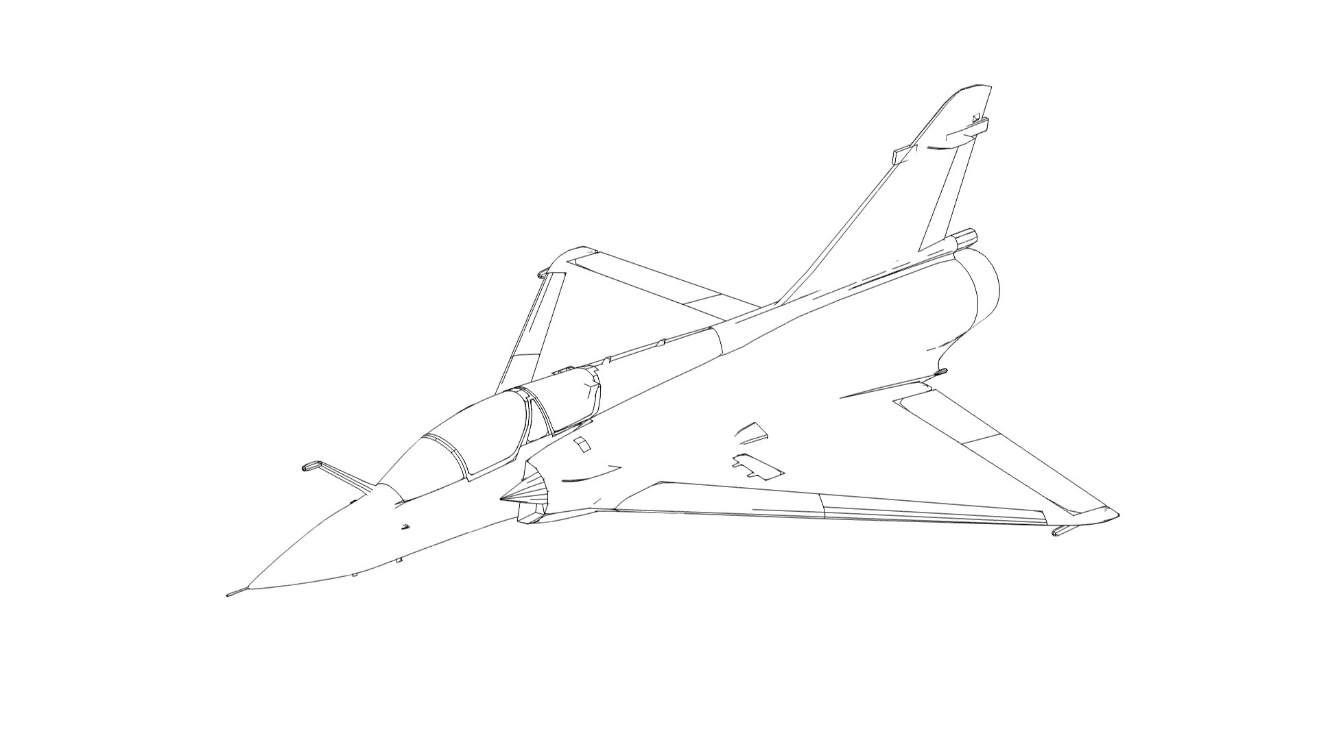 3D model Mirage 2000D - TurboSquid 1988221