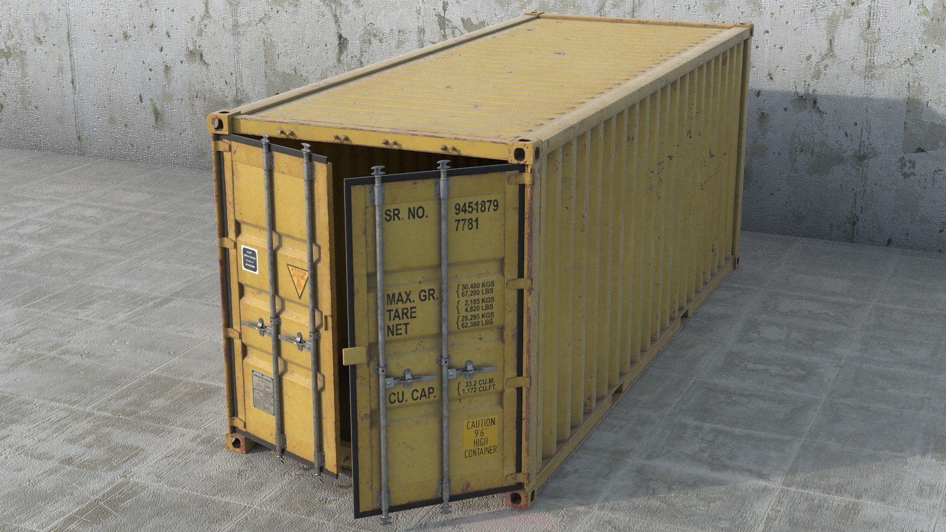 3D Cargo Container HD - TurboSquid 1864075