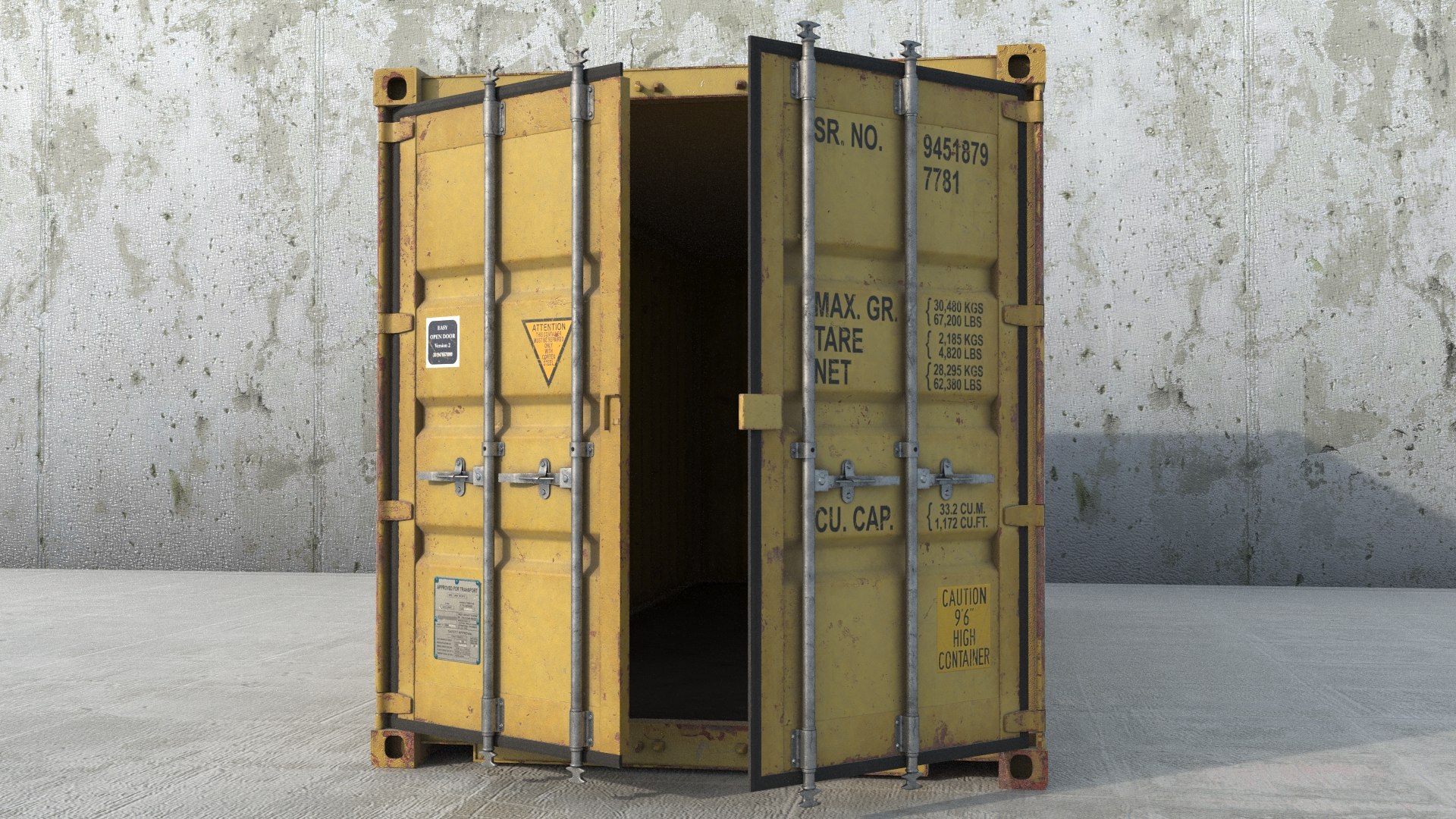 3D Cargo Container HD - TurboSquid 1864075