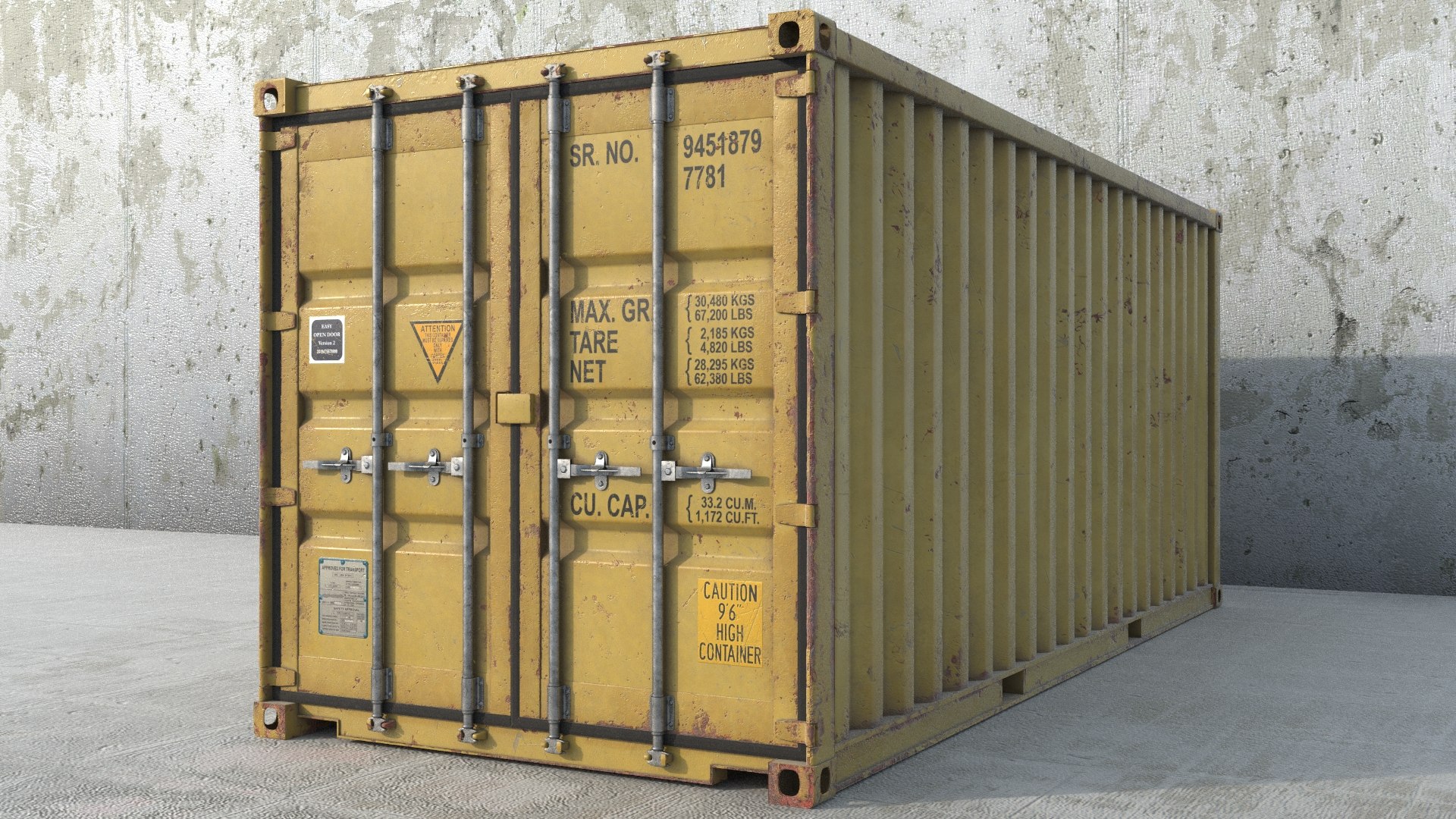 3D Cargo Container HD - TurboSquid 1864075