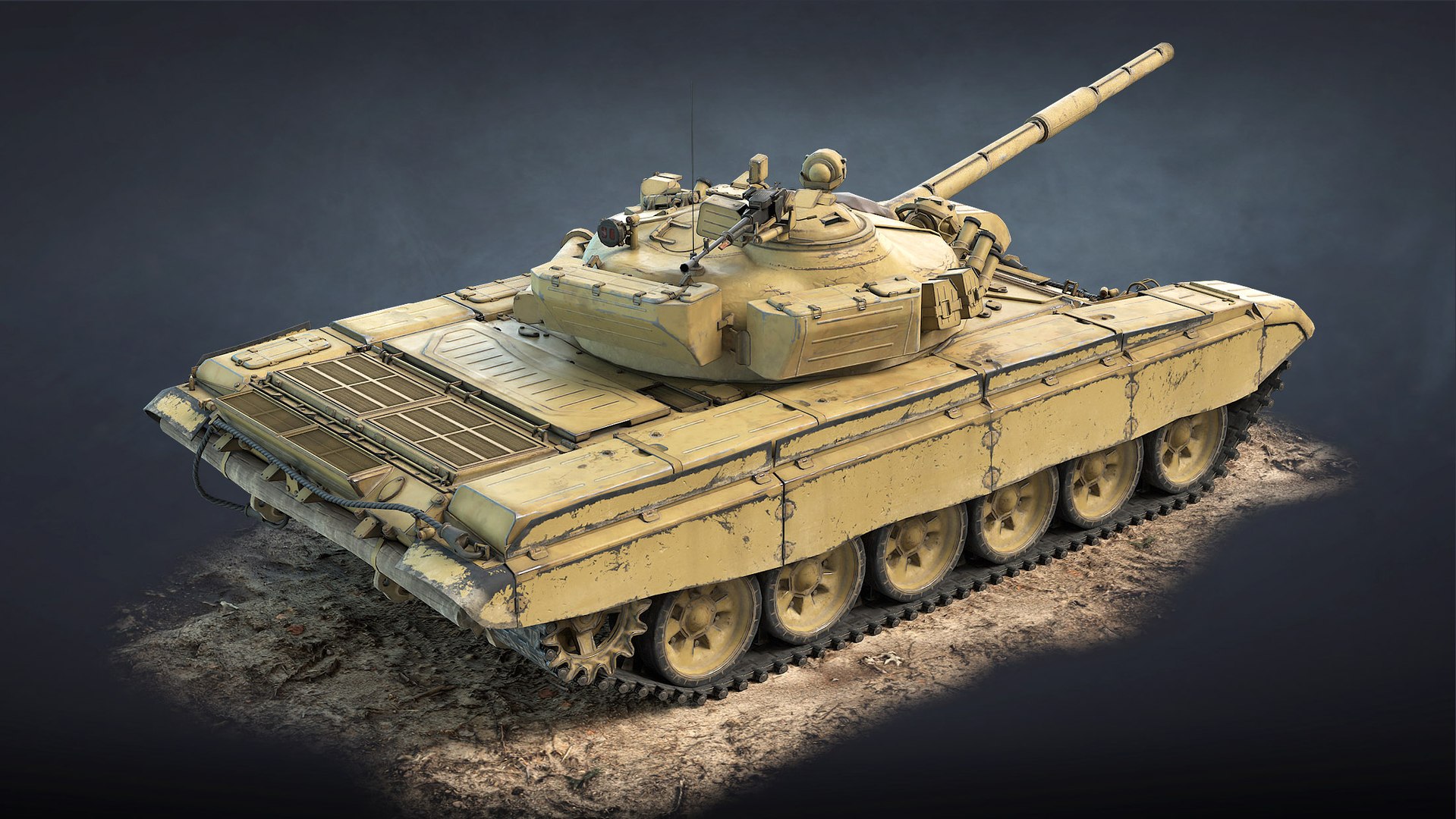 3D T-72A Tank model - TurboSquid 2039889
