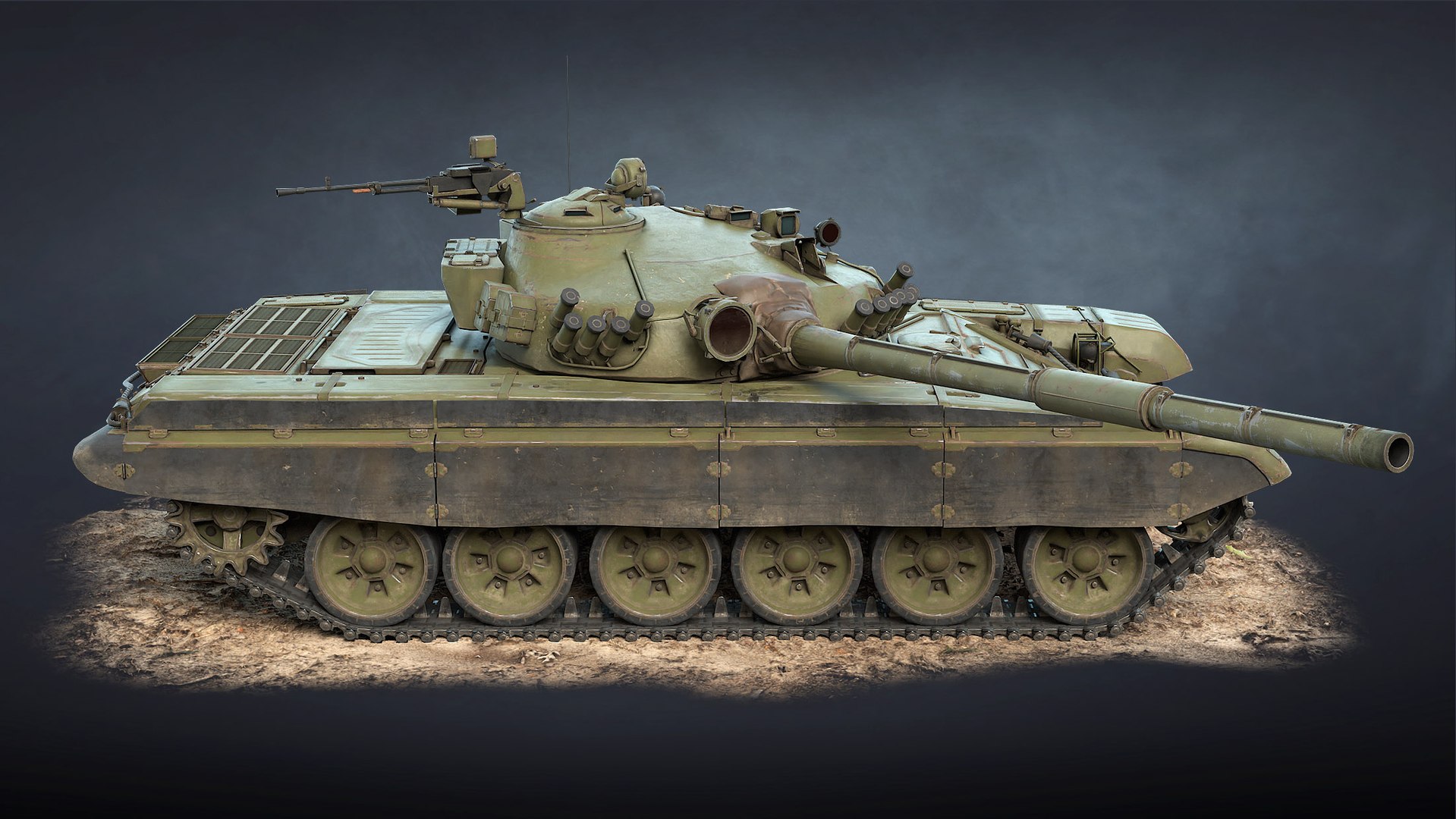 3D T-72A Tank Model - TurboSquid 2039889