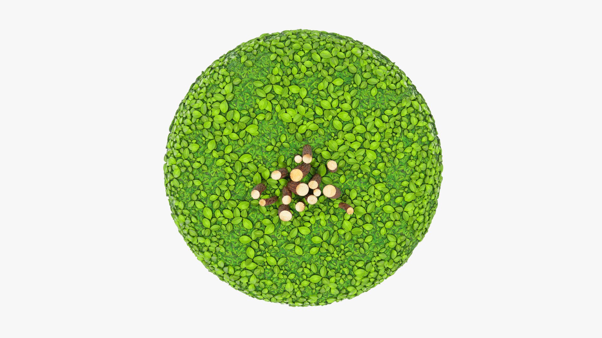 Stylized Cone Bush V2 3D Model - TurboSquid 2096810