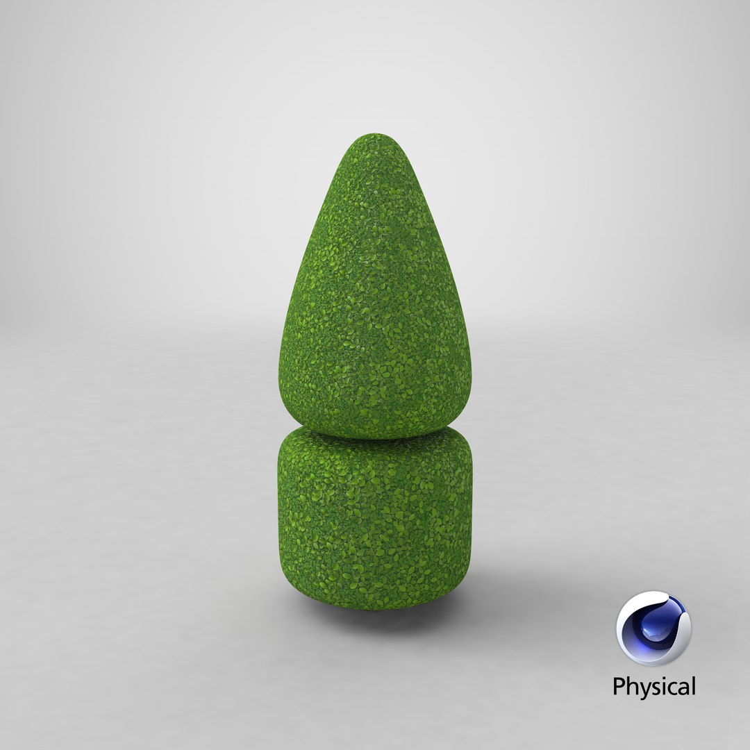 Stylized Cone Bush V2 3D Model - TurboSquid 2096810