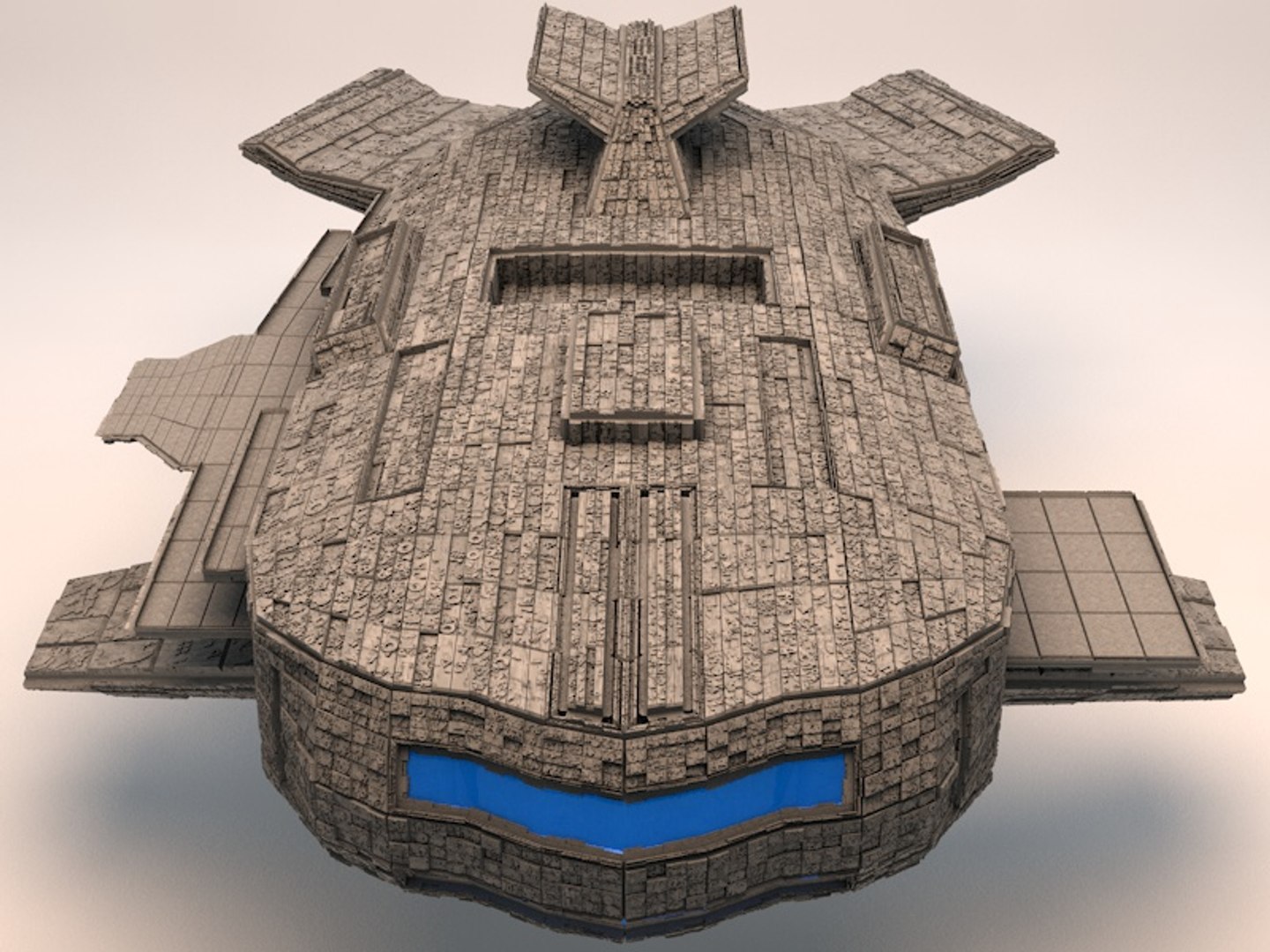 3d Model Of Space Mothership