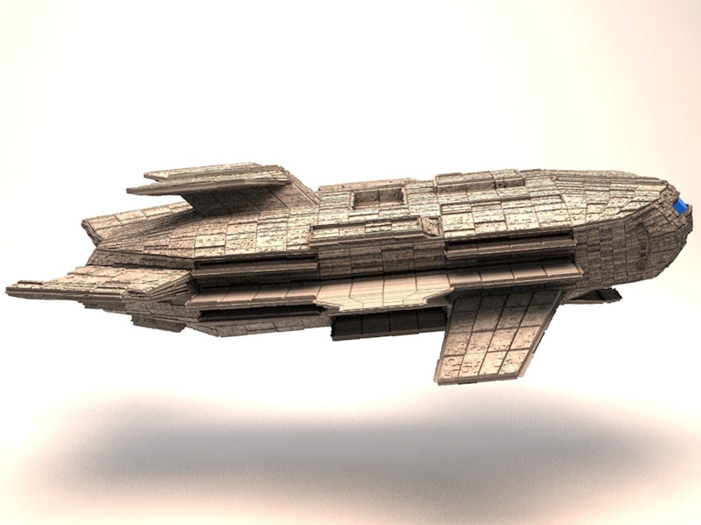 3d Model Of Space Mothership