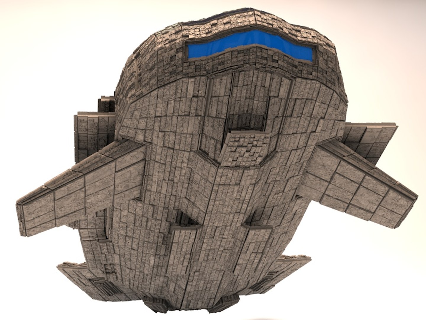 3d Model Of Space Mothership
