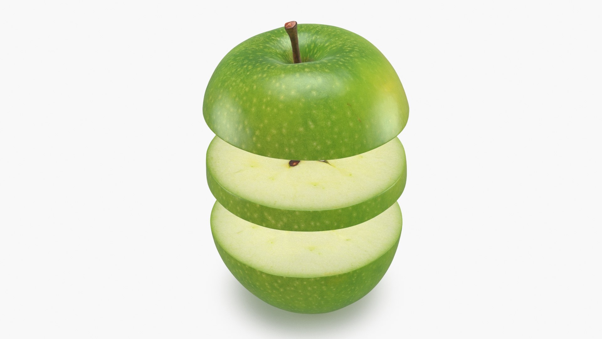 3D Model Green Apple Collection 2 - TurboSquid 2377845