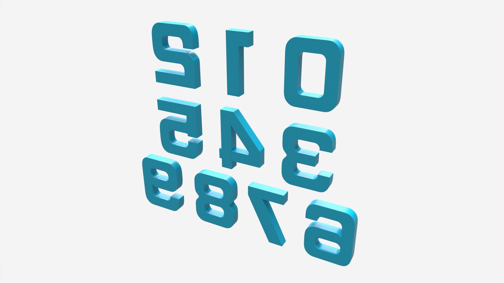 Plastic Numbers 3D - TurboSquid 1920612